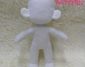 Chibi Human Plush Base Version 1 PDF Sewing Pattern - Etsy