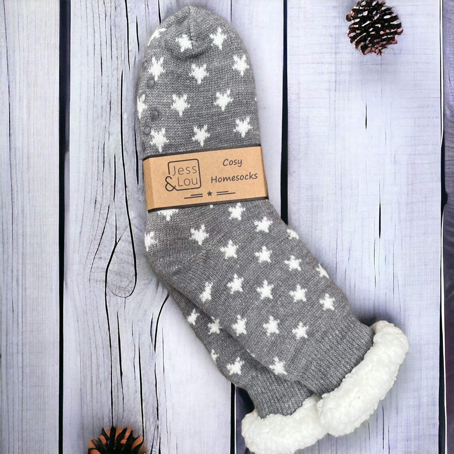 Fleece Lined Star Socks: Super Cosy Comfort - Ladies 4-7 UK - Etsy