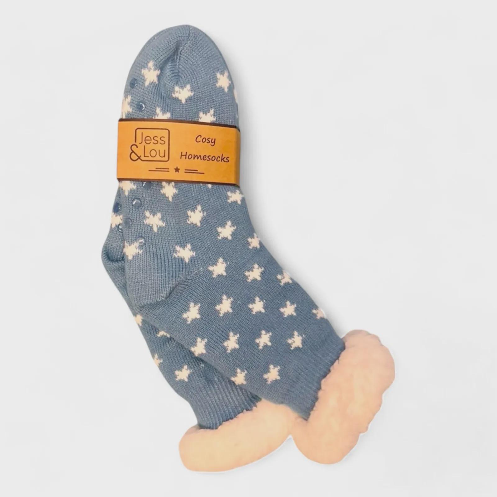 Fleece Lined Star Socks: Super Cosy Comfort - Ladies 4-7 UK - Etsy