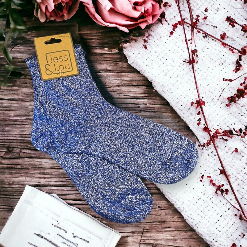 Silver Glitter Socks - Etsy