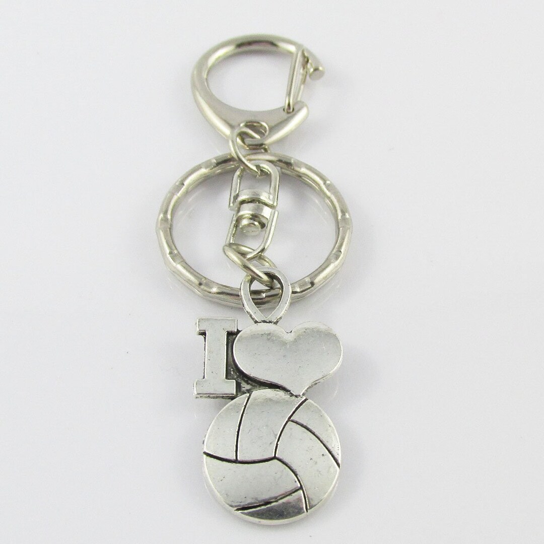 I Love Netball Charm Keychain Bag Tag End of Season Team Gift - Etsy UK