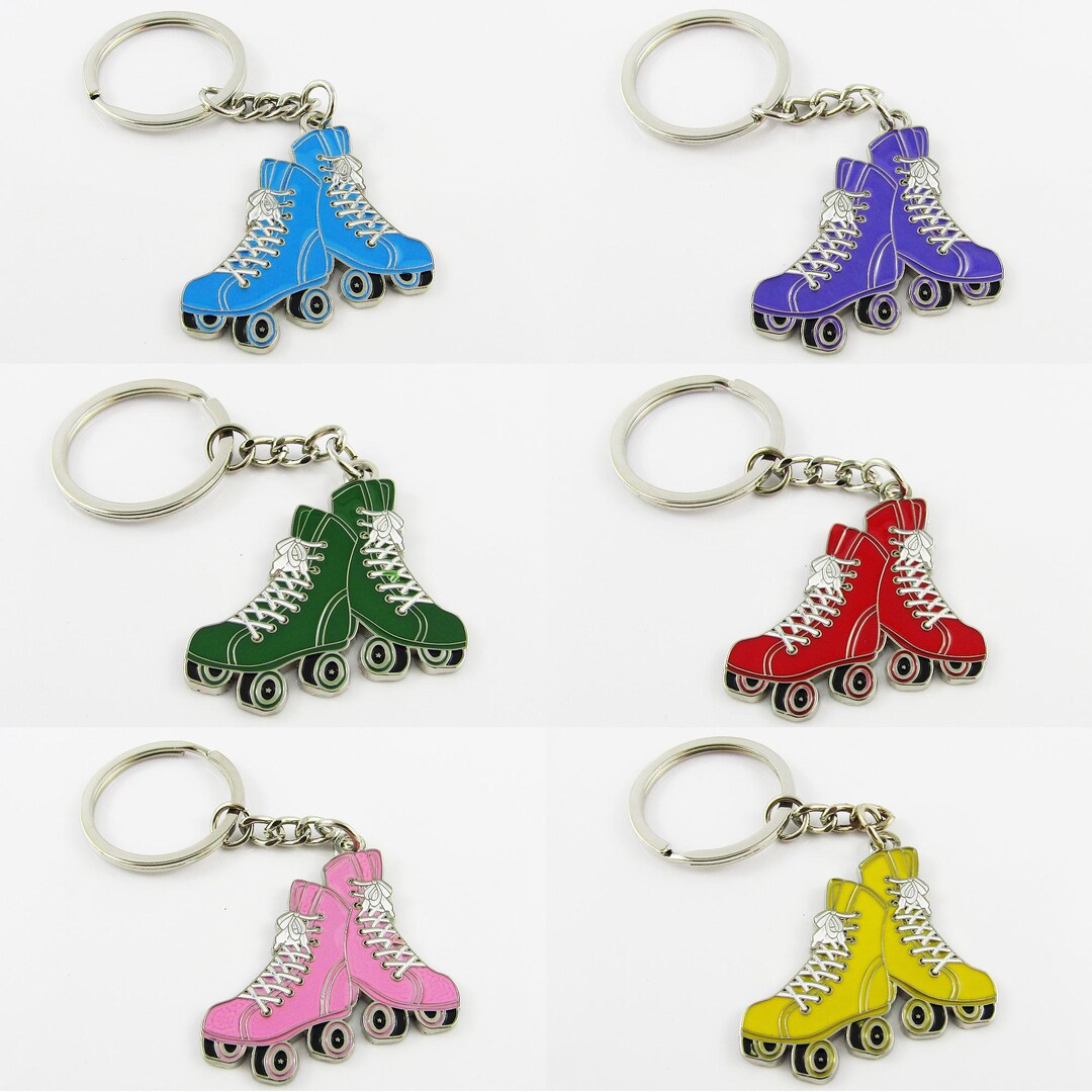 Retro Rollerskates Keychain Keyring Bag Charm 105mm Sports Gift Select ...