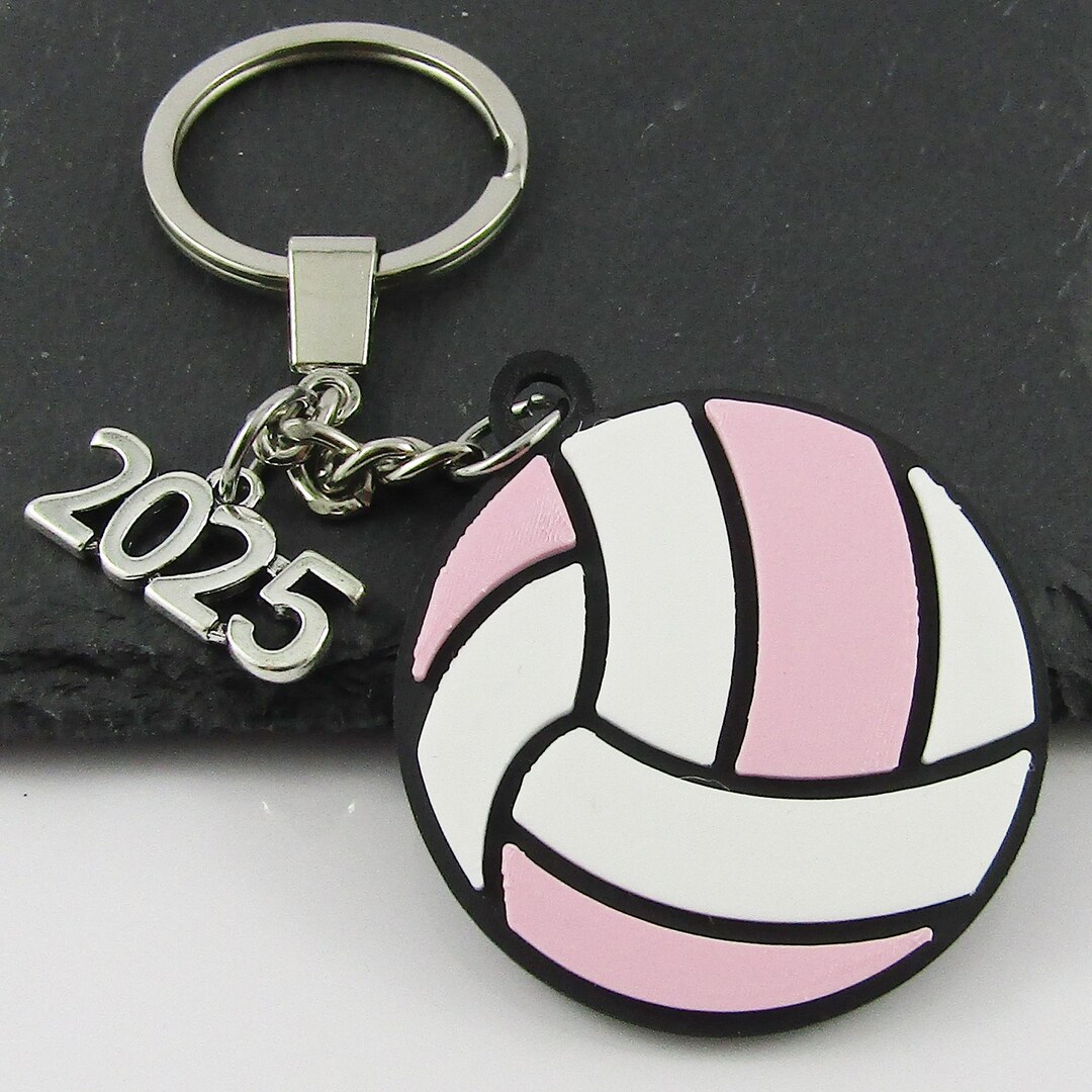 2025 Netball Charm Keychain 115mm Coach Sports End of Season Gift Pink ...