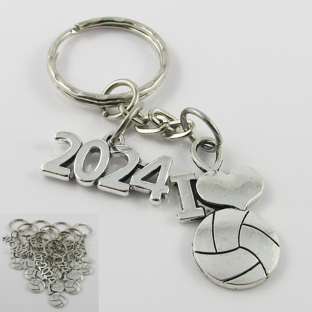 10 X I Love Netball 2024 Charm Keychain Keyring Bag Tag Team Set End ...