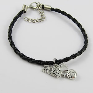 25 Player Set 2024 I Love NETBALL Charm Braided Bracelet Sports Team ...