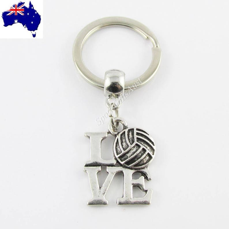 Love Netball Charm Keychain Sports Coach Gift End of Season Gift - Etsy ...