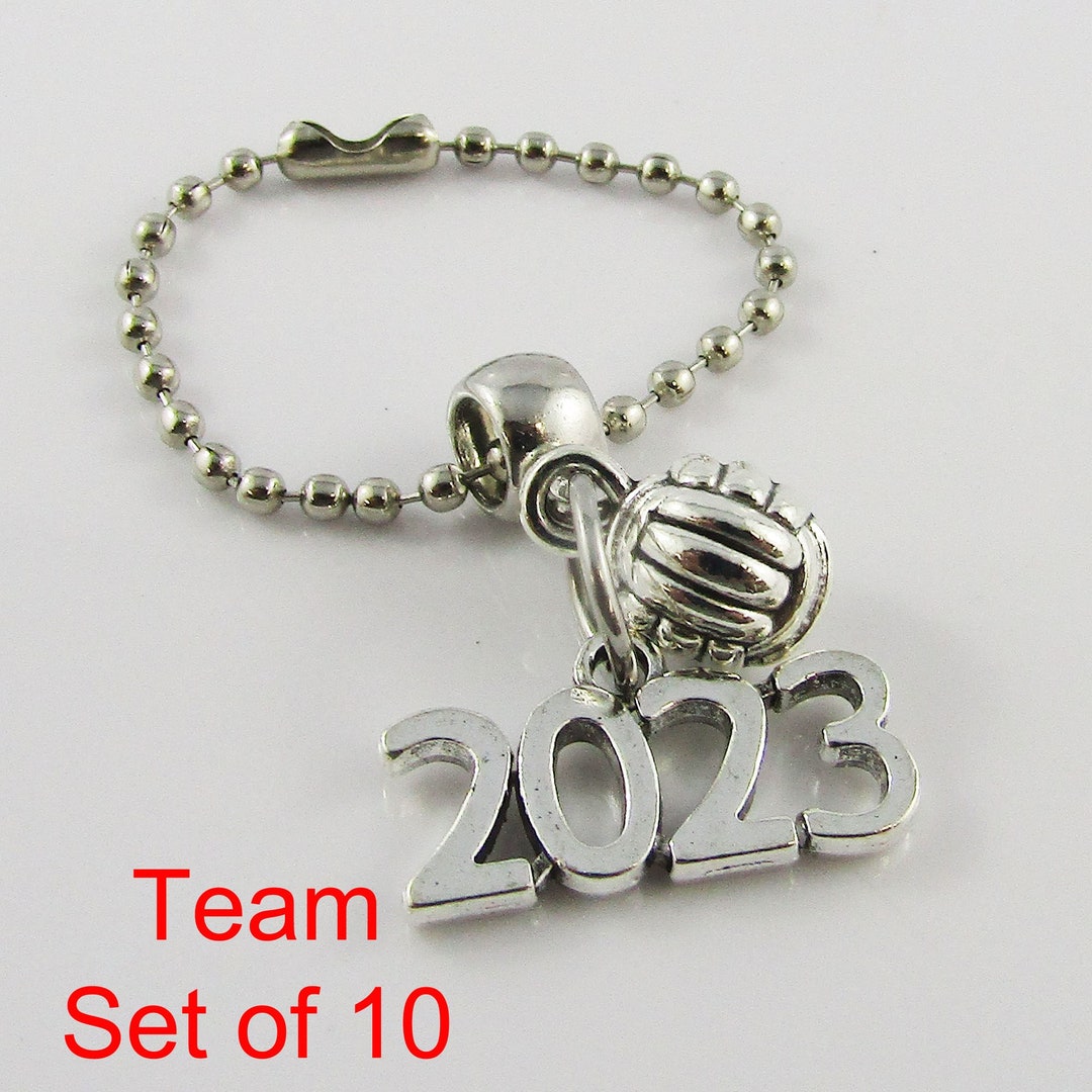 2023 3D Netball Charm Bag Tag Zipper Pull Team Set of 10 End of Season ...