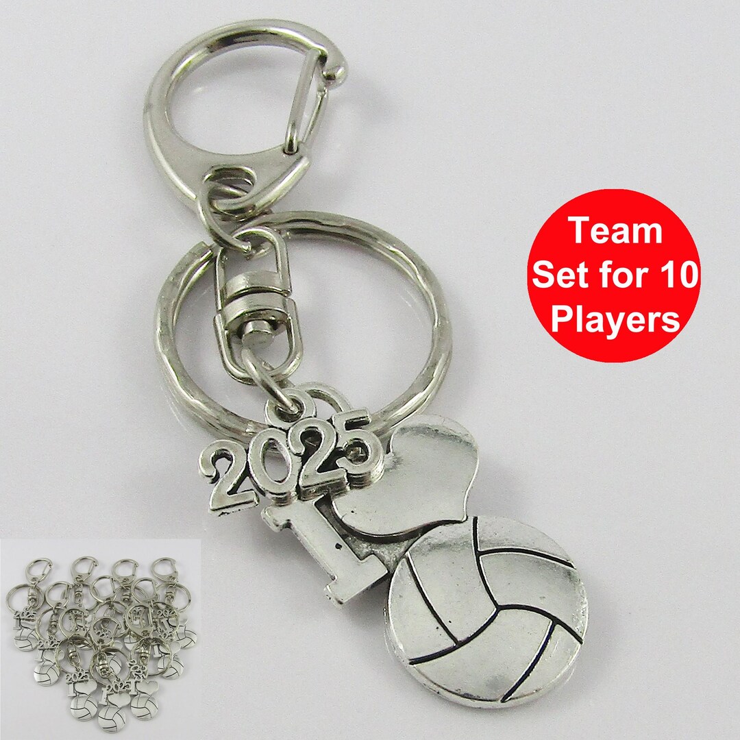 2025 I Love Netball Charm Keychain Bag Tag Team Set of 10 End of Season ...