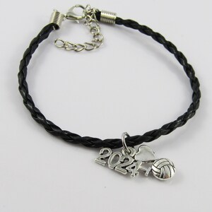 11 Player Set 2024 I Love NETBALL Charm Braided Bracelet Sports Team ...