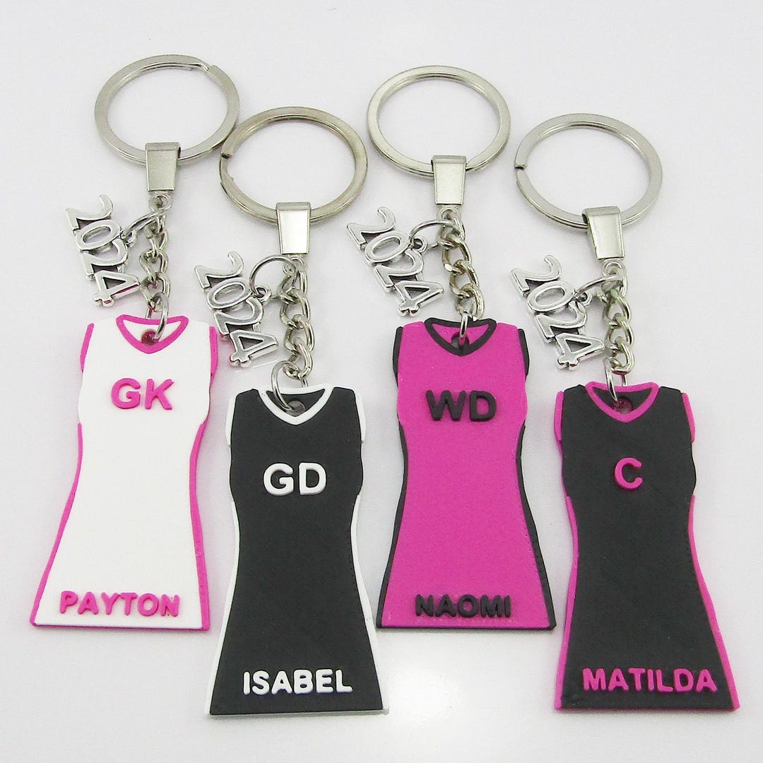 Personalised 2024 Netball Jersey Dress Select Colours Name and Position ...