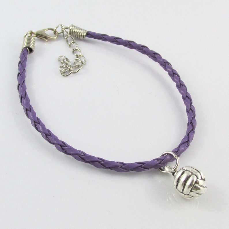 10 Player Set 3D Netball Charm Bracelet Braided Cord Team Gifts Pick ...