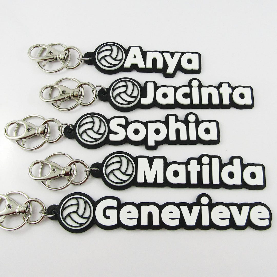 Personalised Netball Name Keychain - Etsy