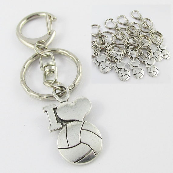 I Love Netball Charm Keychain Bag Tag Team Set of 10 End of - Etsy ...
