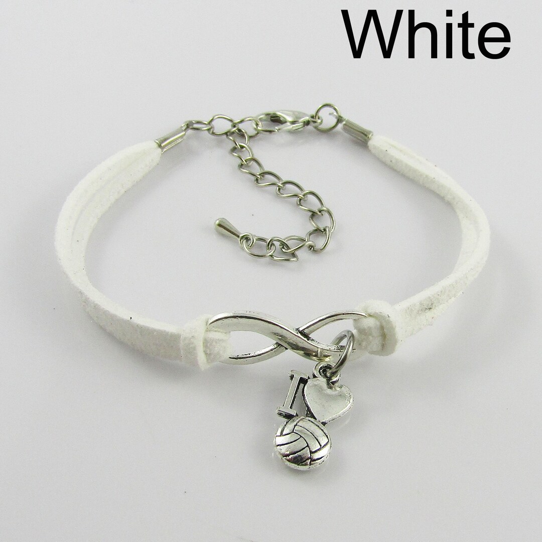 10 Player Set Infinity I Love NETBALL Charm Bracelet Junior Team 8-12 ...