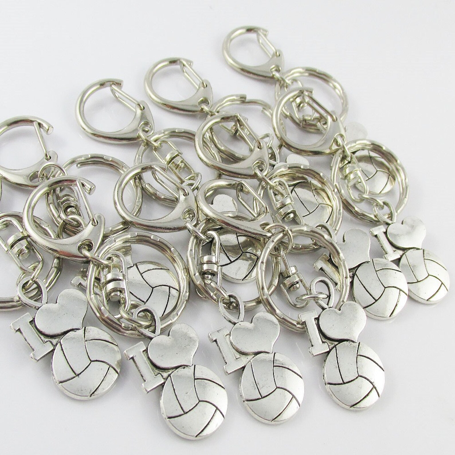 I Love Netball Charm Keychain Bag Tag Team Set of 10 End of - Etsy ...