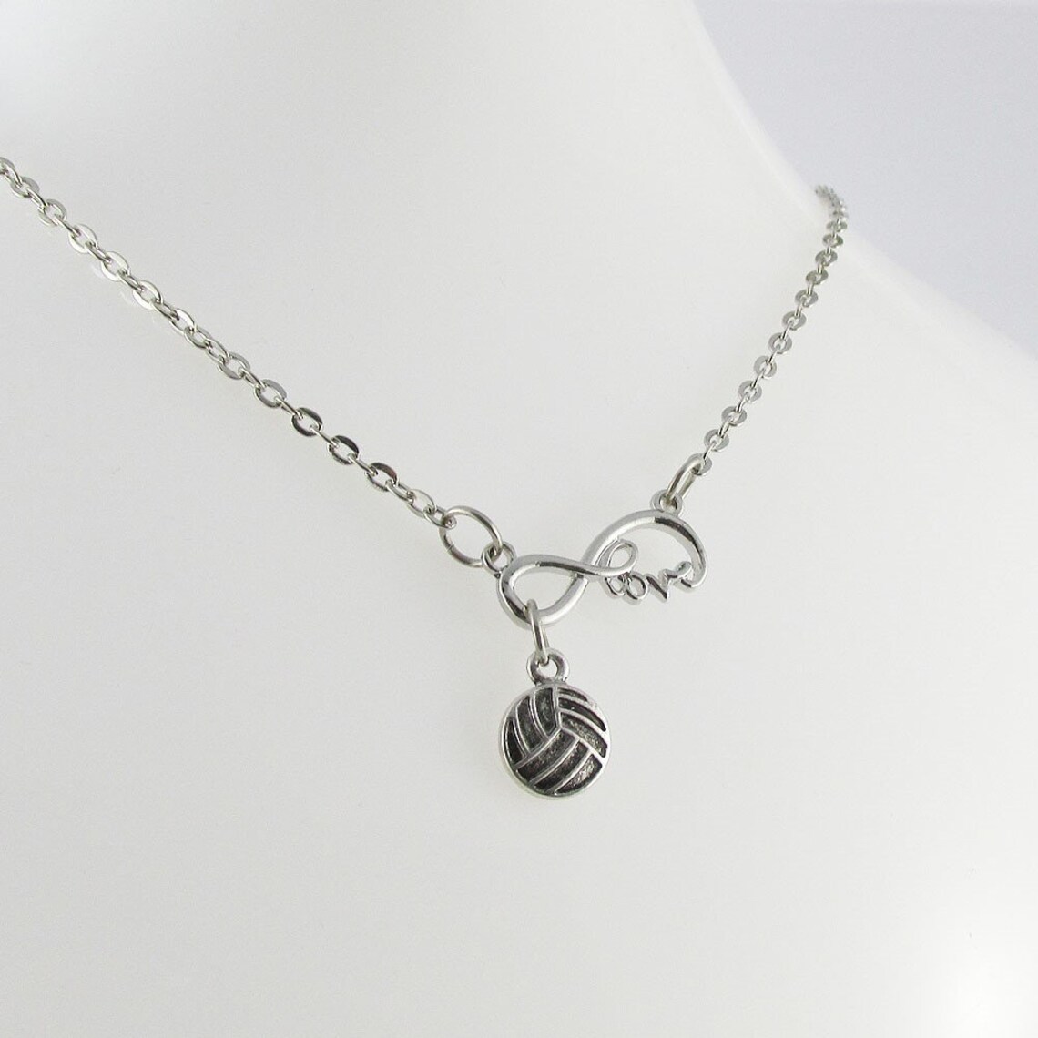 Infinity Love Netball Charm Necklace 50cm Coach Sports Team - Etsy