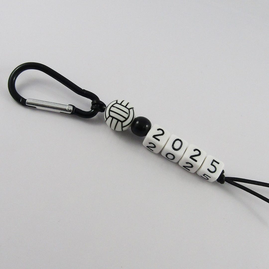 Netball 2025 Beaded Carabiner Bag Tag Keychain Keyring 150mm - Etsy
