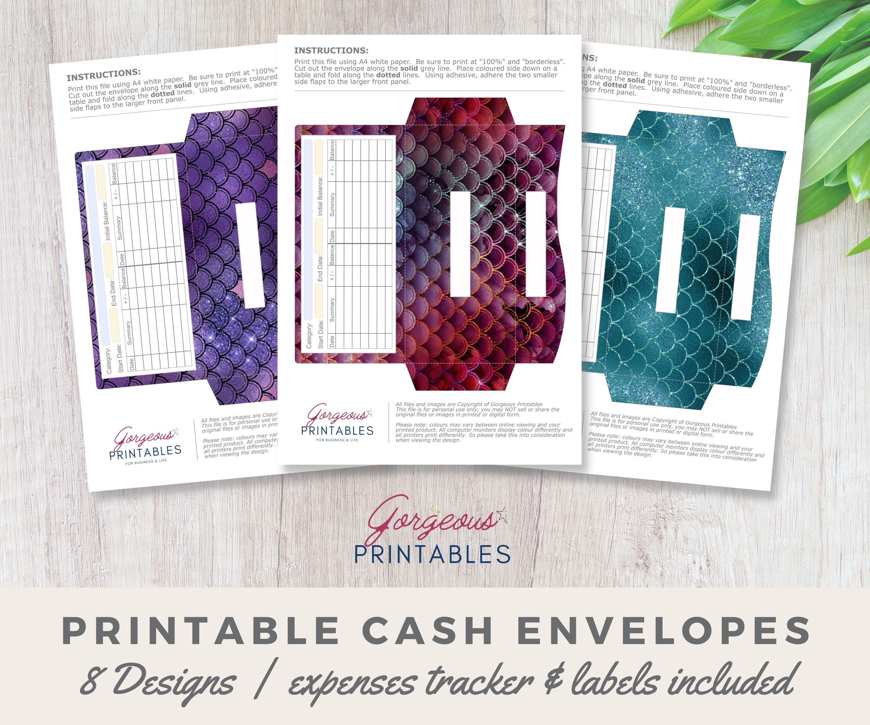 Printable Cash Envelopes System, With Expenses Tracker & Category ...