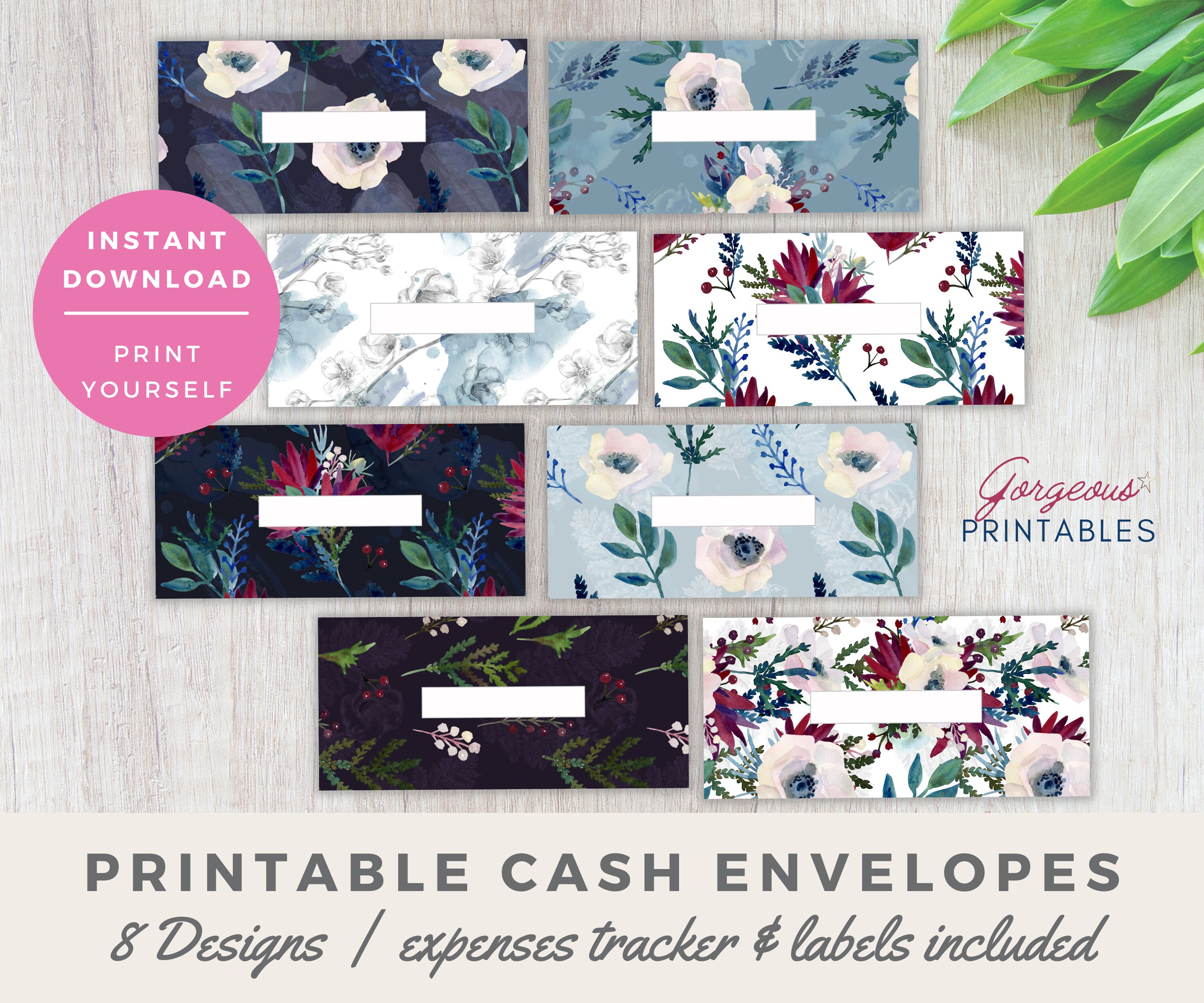 Printable Cash Envelopes System, With Expenses Tracker & Category ...