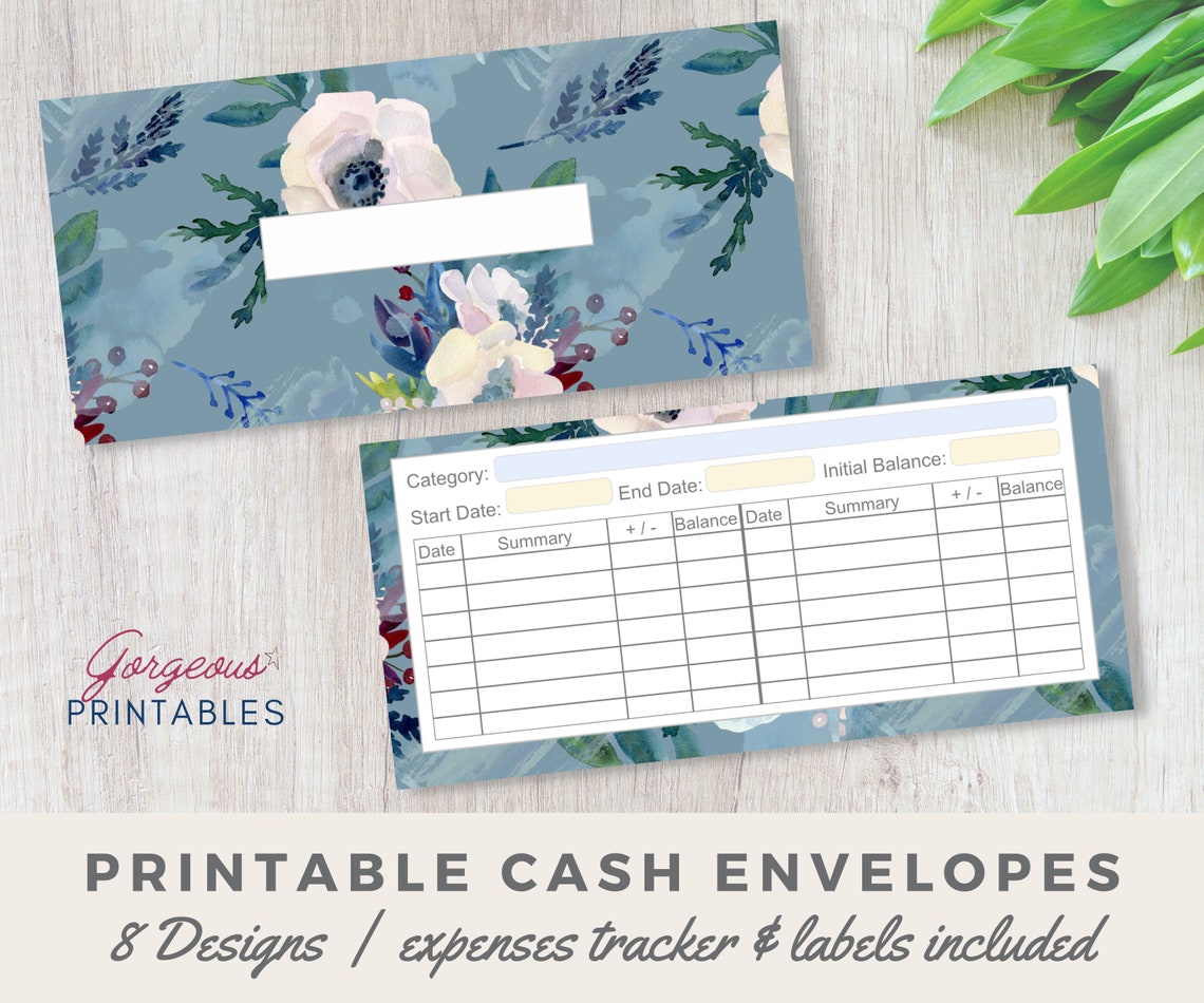 Printable Cash Envelopes System With Expenses Tracker & - Etsy