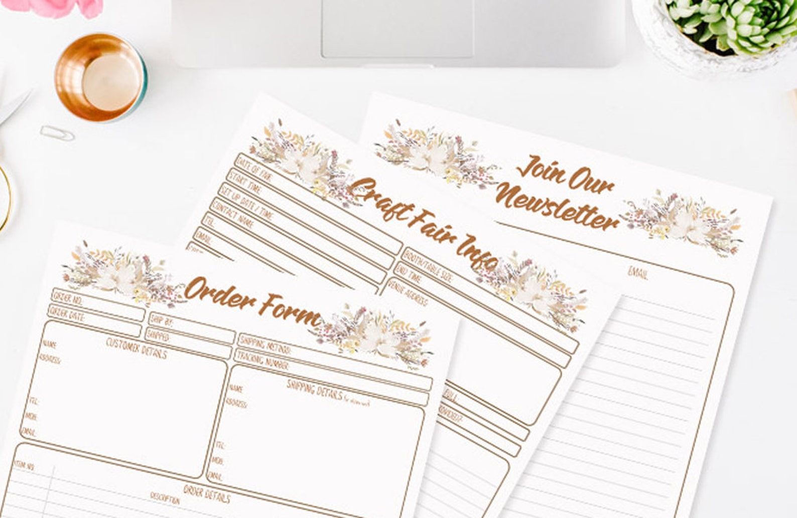 Order Form Printable for Handmade Business, Client Order Form Printable ...