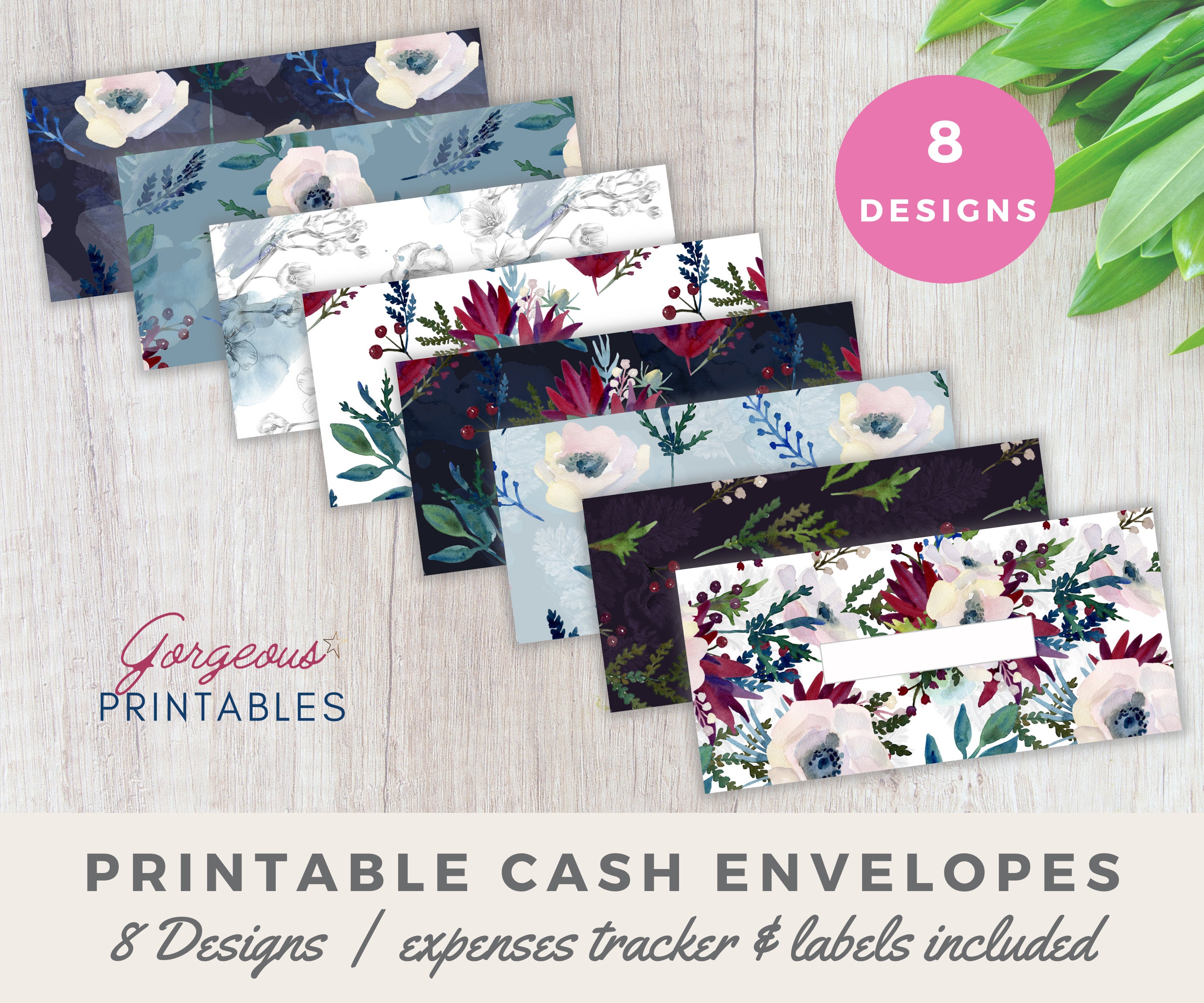 Printable Cash Envelopes System, With Expenses Tracker & Category ...