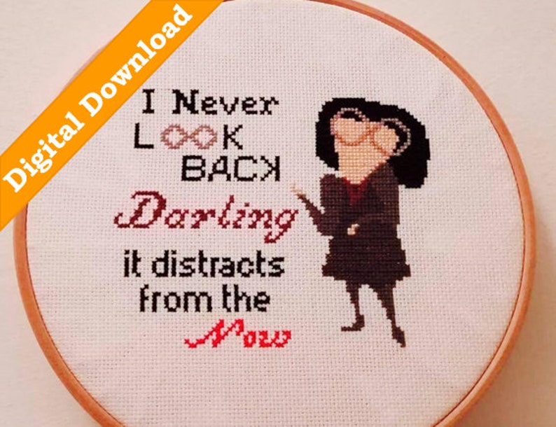 Edna Mode Never Look Back Cross Stitch Pattern PDF - Etsy Canada