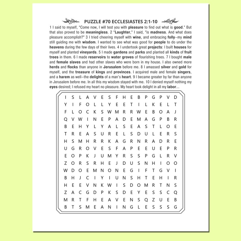 Bible Verse Word Search Puzzle Book With 120 Bible Passages for Adults ...