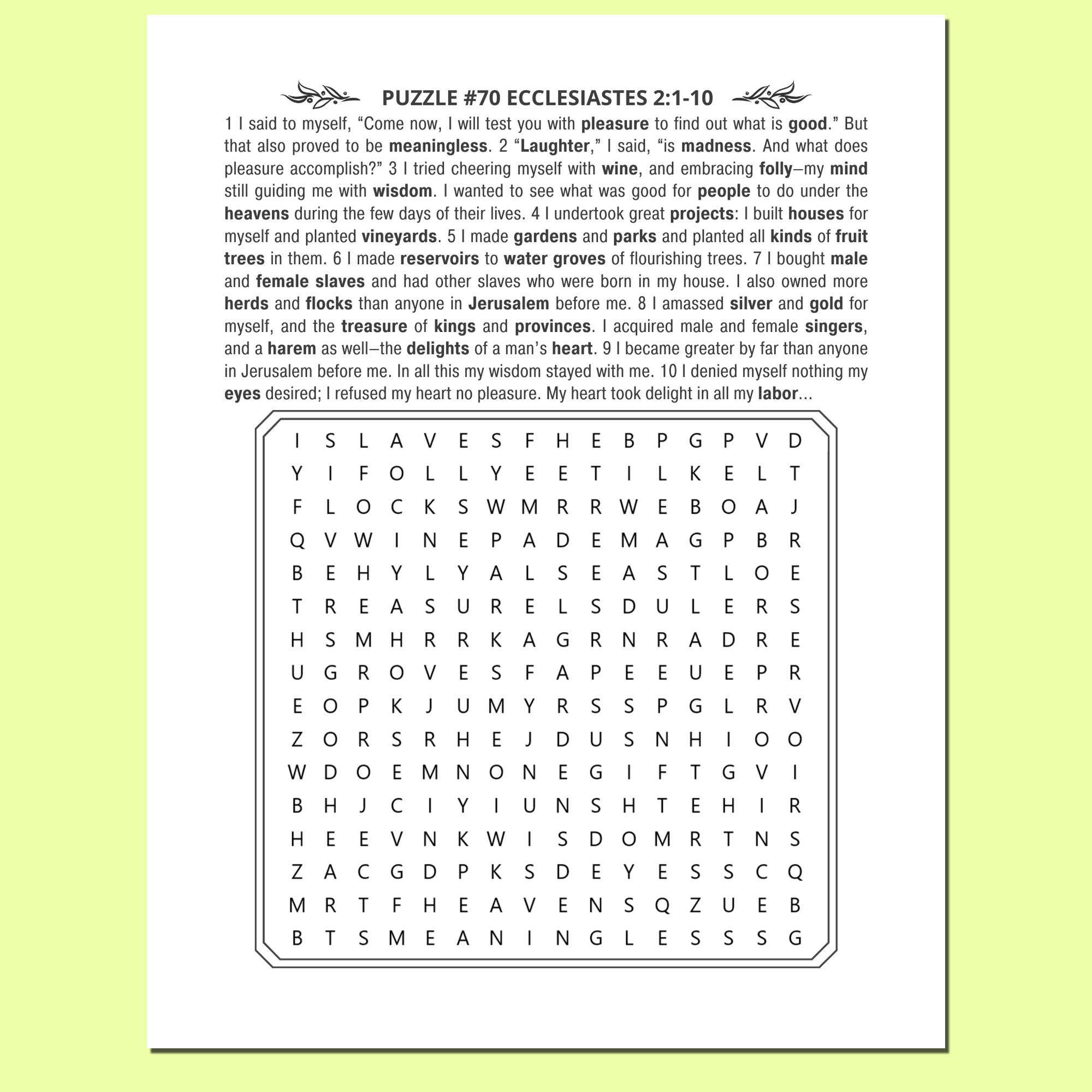 Bible Verse Word Search Puzzle Book With 120 Bible Passages for Adults ...