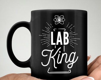 Science Coffee Mug King of the Lab Pharmacist Scientific - Etsy