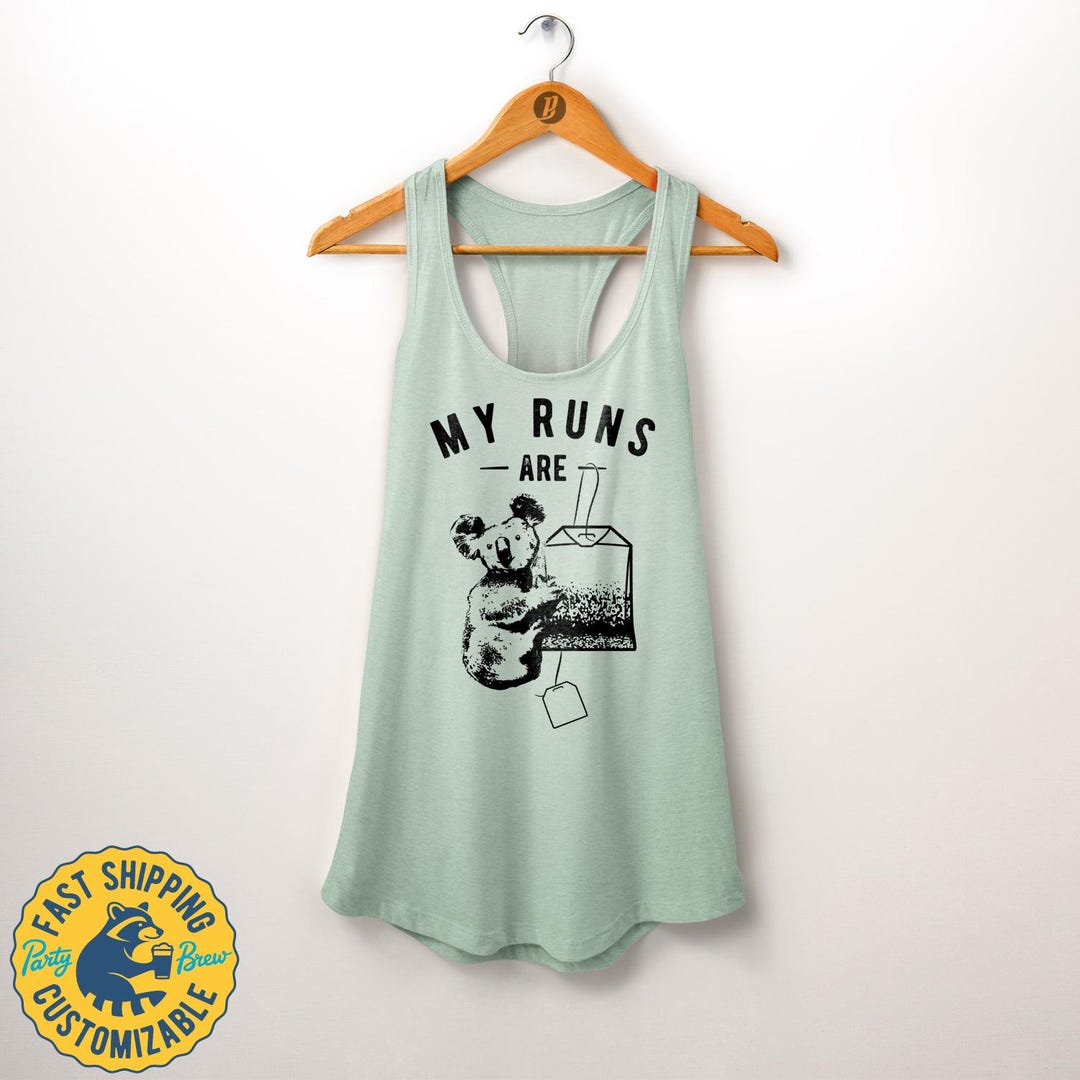 Personalized Running Tank: Koala Pun Marathon Gift - Etsy