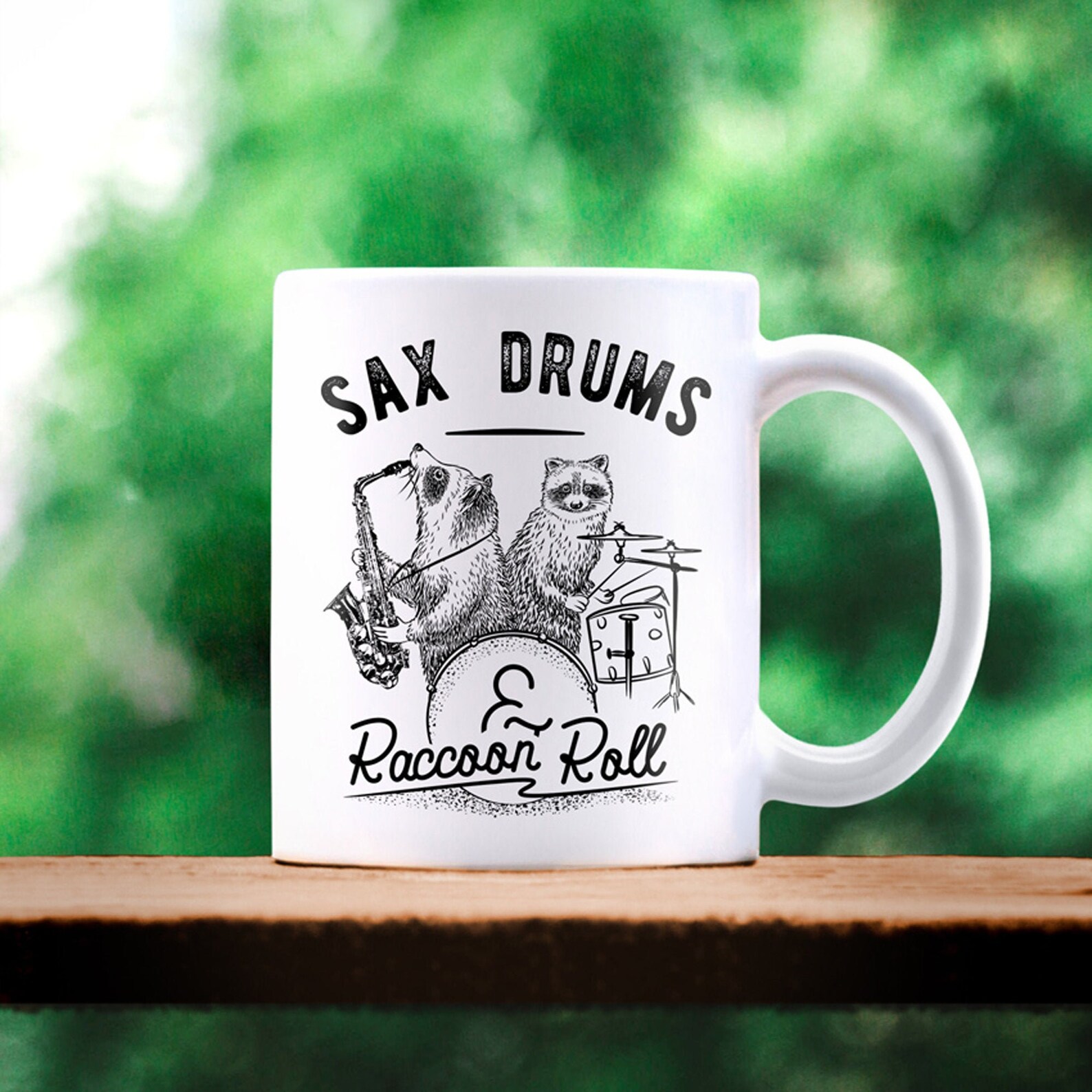 Rock Music Mug. Jazz Music Gift. Raccoon Mug. Funny Mug. - Etsy
