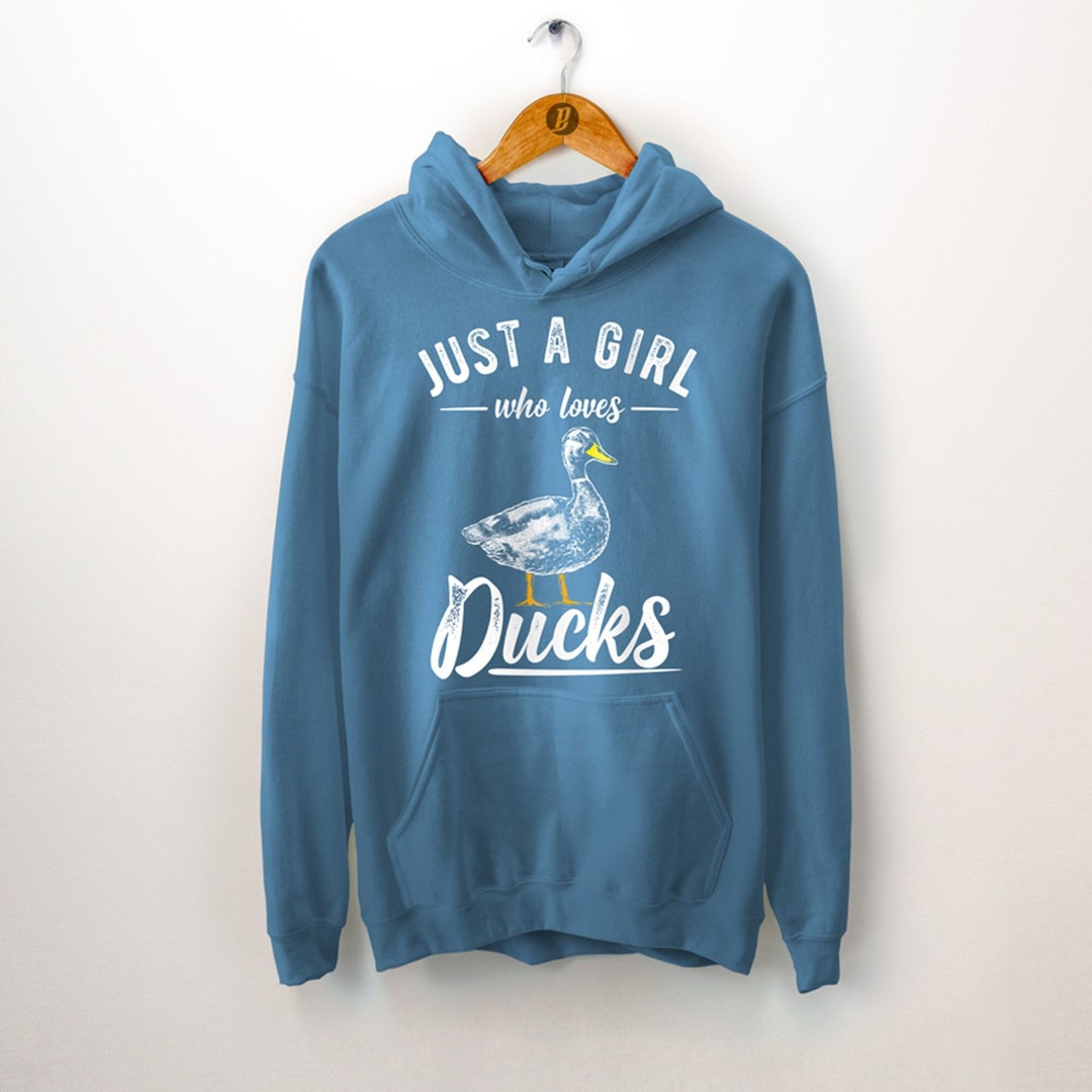 Ente Hoodie. Nur ein Mädchen, das Enten liebt. Enten-Liebhaber-Geschenk ...