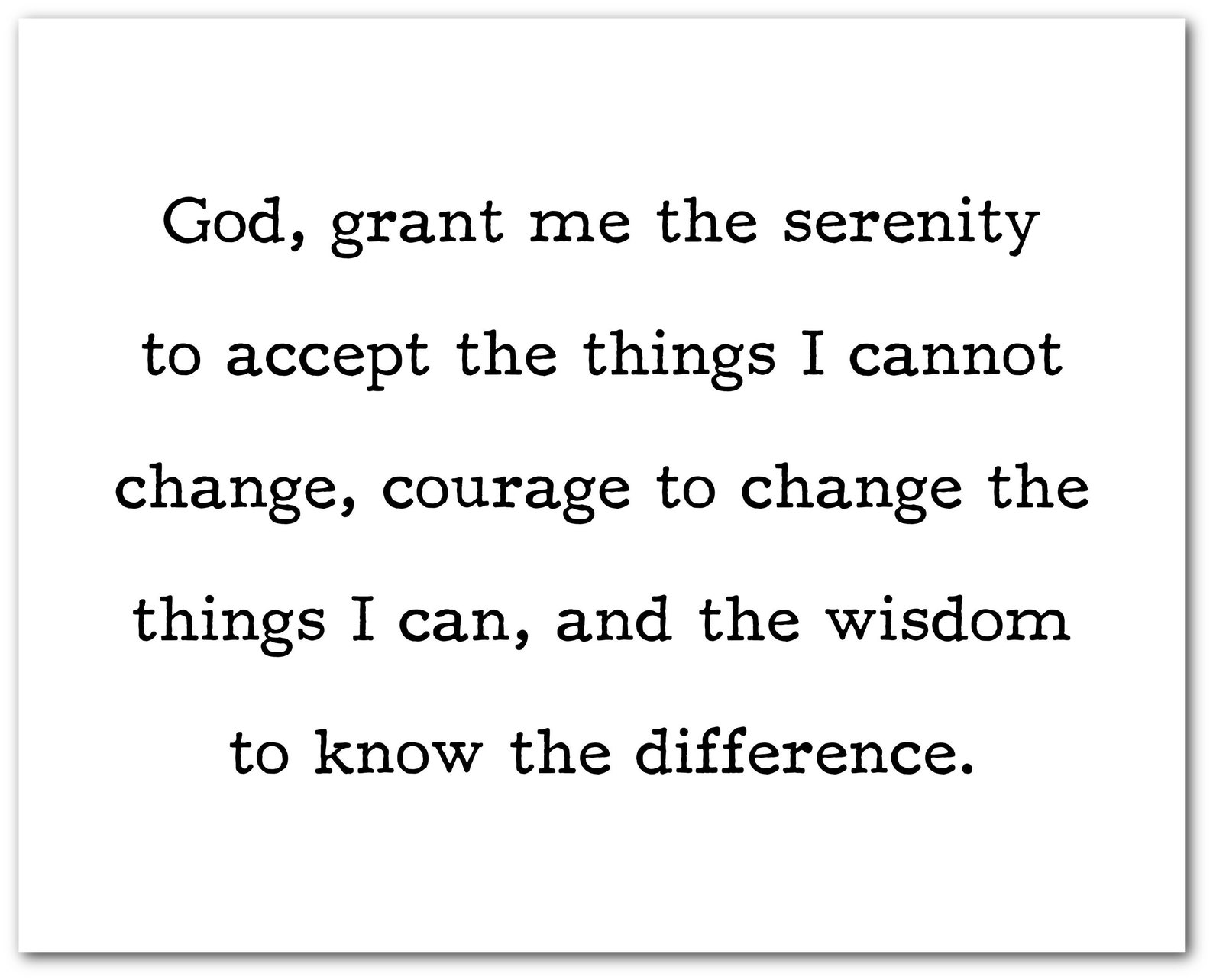 Serenity Prayer Printable Quote Landscape Bible Verse - Etsy