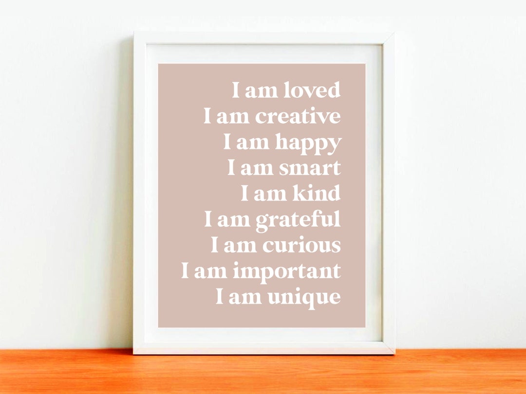Positive Affirmations, Printable Quote, Daily Affirmations, Positive ...