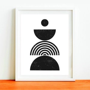 Gallery Wall Set, Boho Black and White Printables - Etsy
