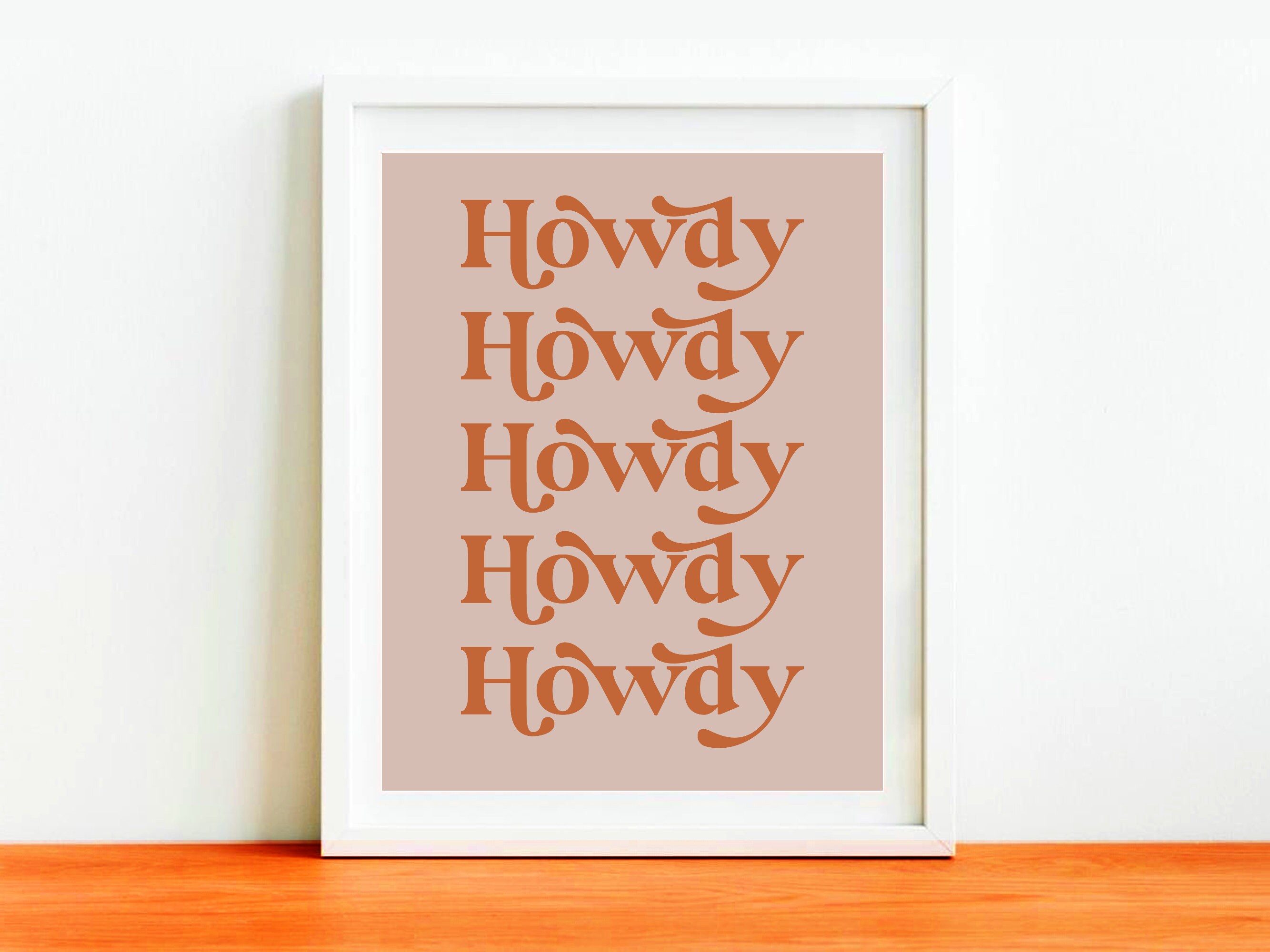 Howdy Printable 70s Retro Wall Art Large Wall Art Quote - Etsy UK