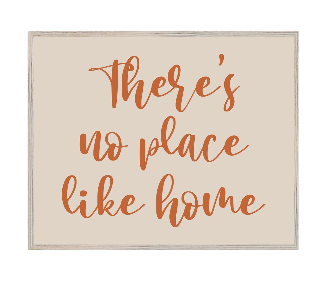 There's No Place Like Home Printable, Home Quote, Minimalist Bedroom ...