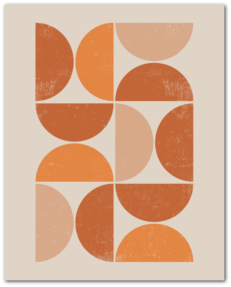 Boho Abstract Printable Geometric Wall Art Abstract | Etsy