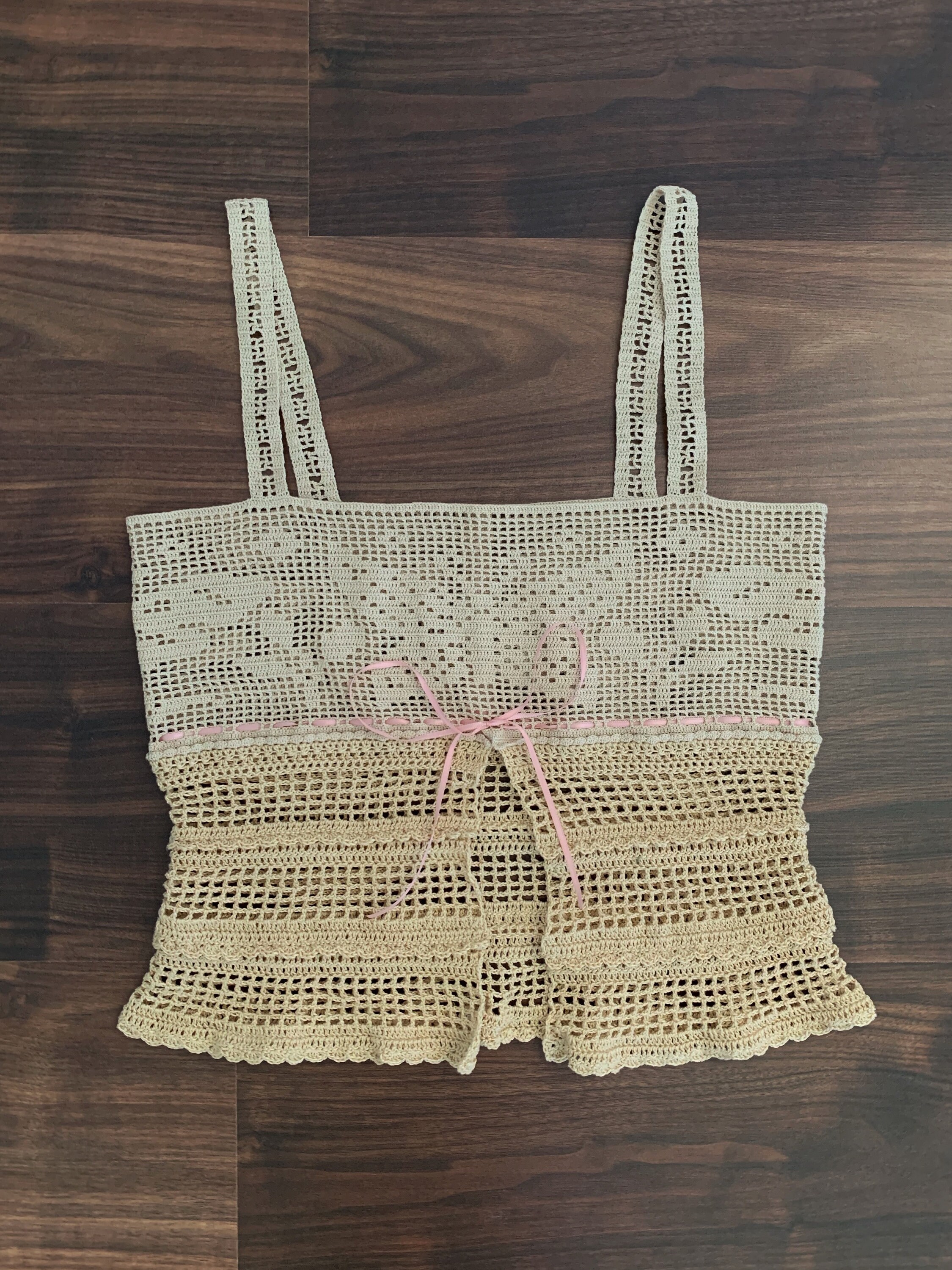 Filet Crochet Garden Fairy Top Pattern, Summer Crochet Top Pattern for ...