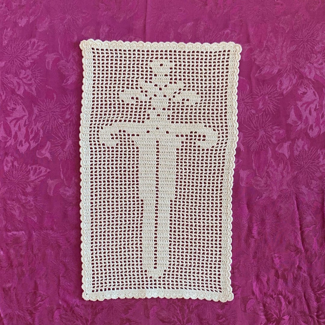 Sword Fillet Crochet Pattern, Doily Pdf Pattern, Tapestry, Crochet for ...