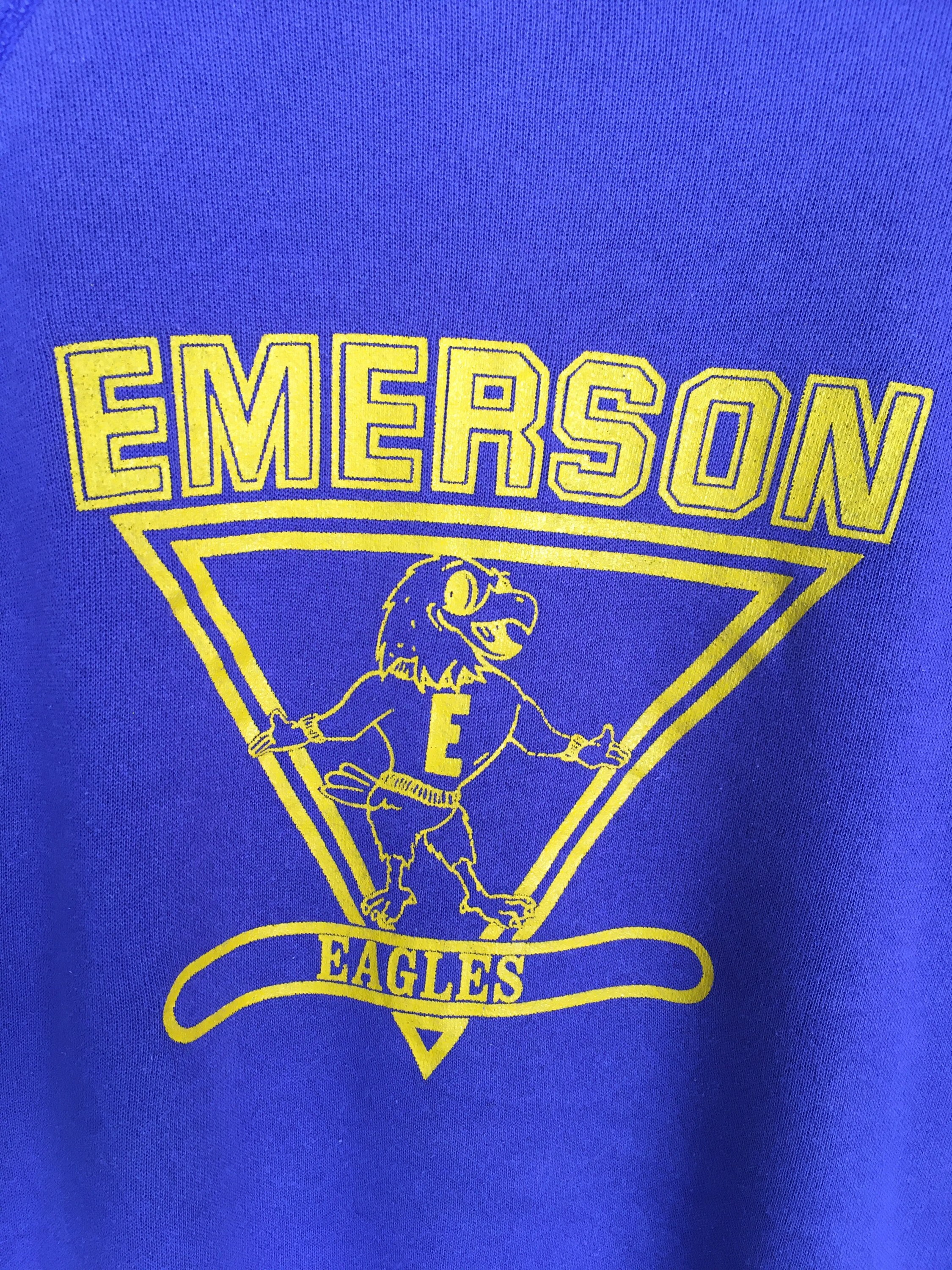 Vintage Emerson Eagles Football Club Sweater Embroidery Pullover Jumper ...