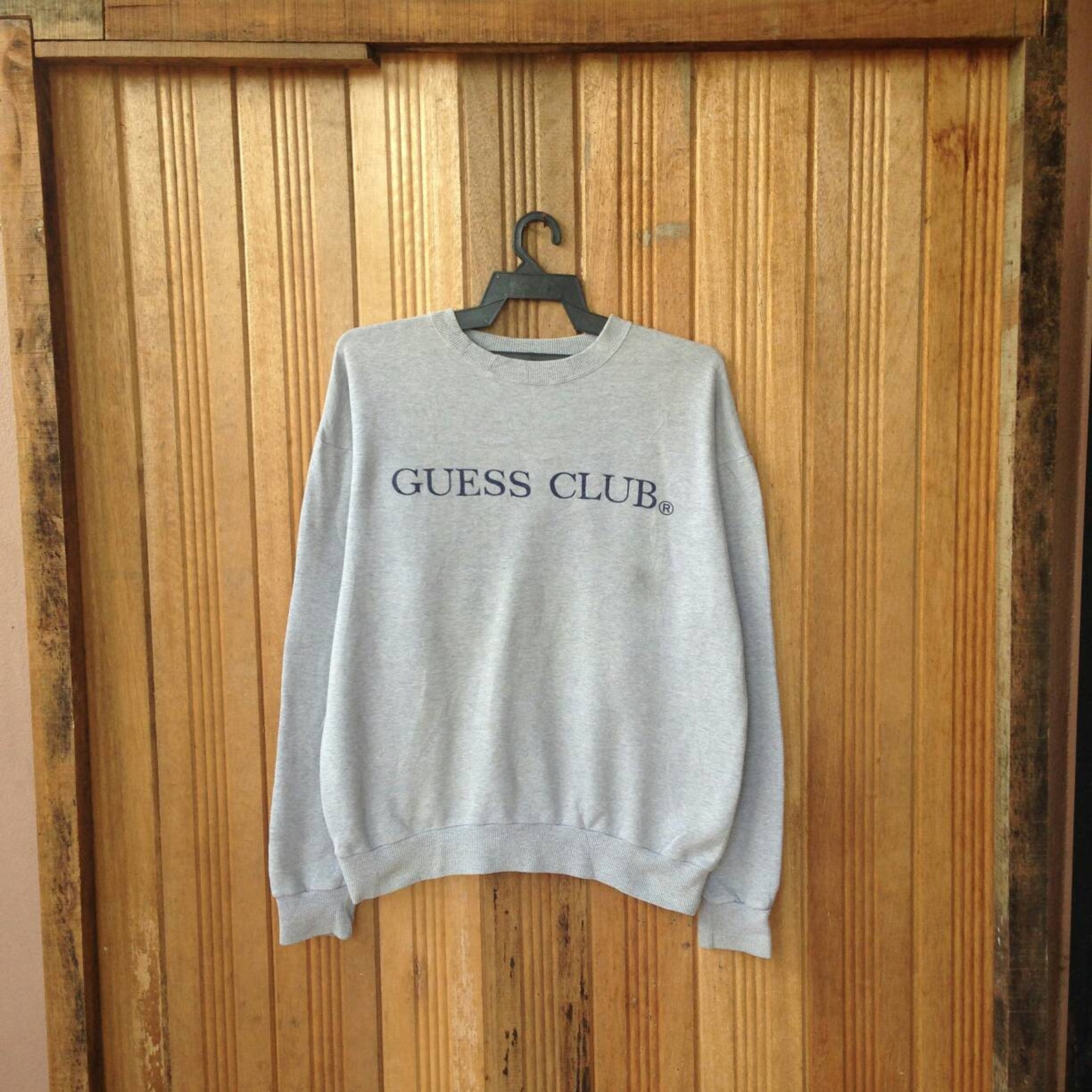 Guess Club Big Logo Sweatshirt - Etsy