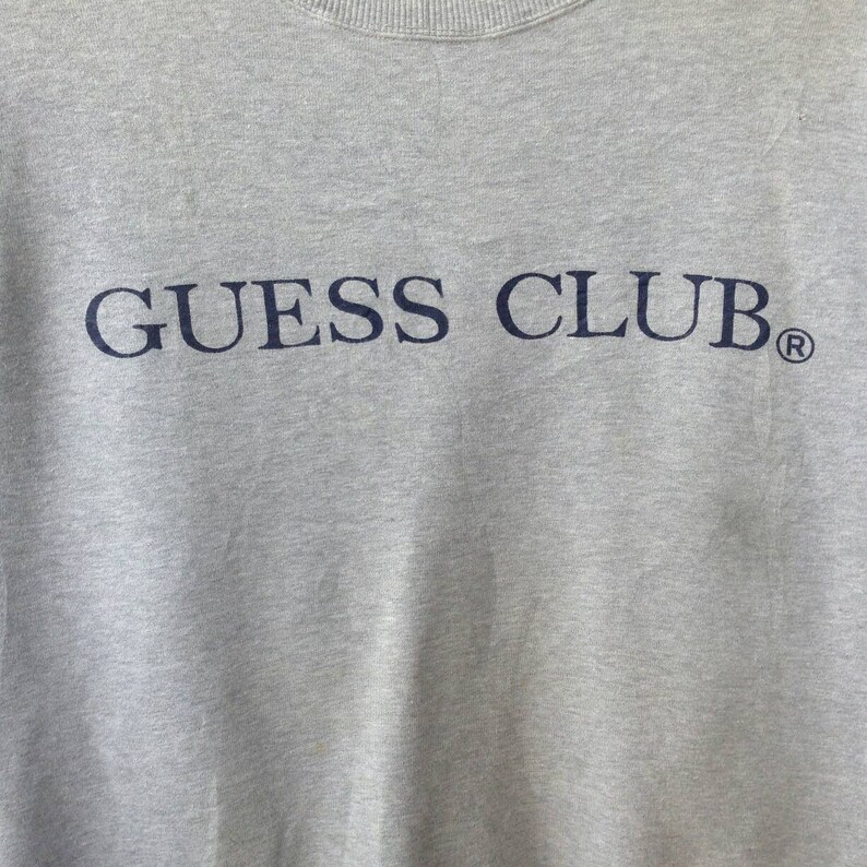 Guess Club Big Logo Sweatshirt - Etsy
