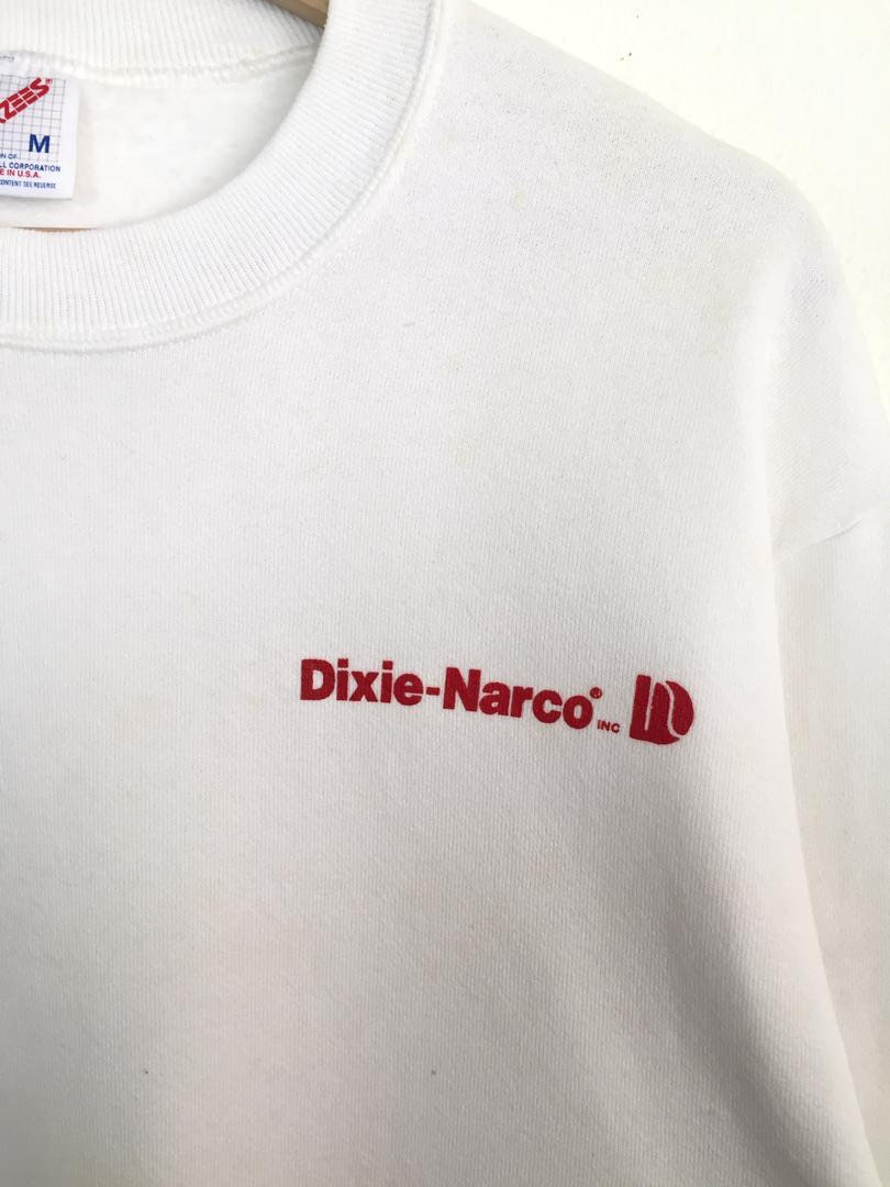 Vintage Dixie Narco Small Logo Sweater Spellout Sweatshirt Jumper ...