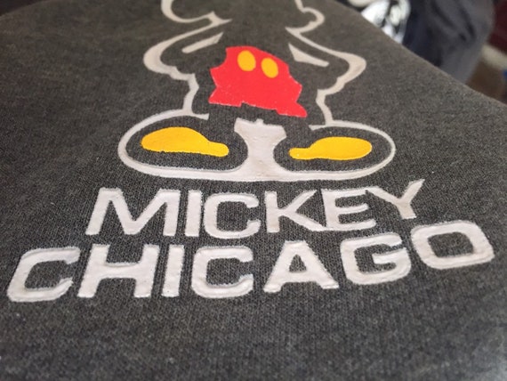 Mickey Mouse Chicago Walt Disney Cartoon Spellout Pul… - Gem