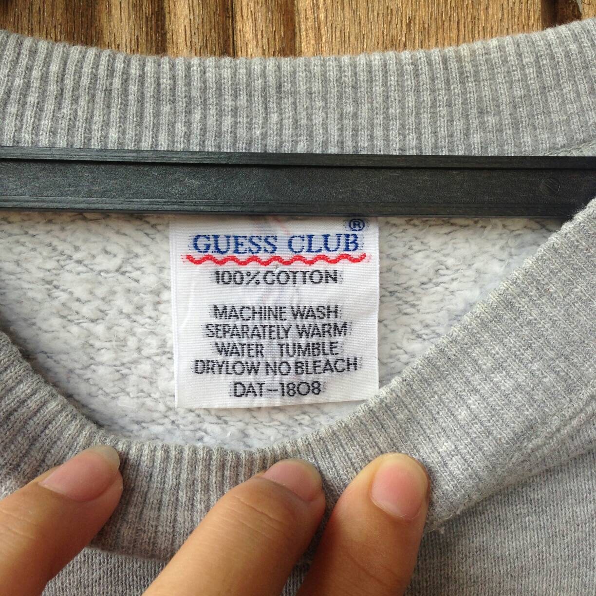 Guess Club Big Logo Sweatshirt - Etsy