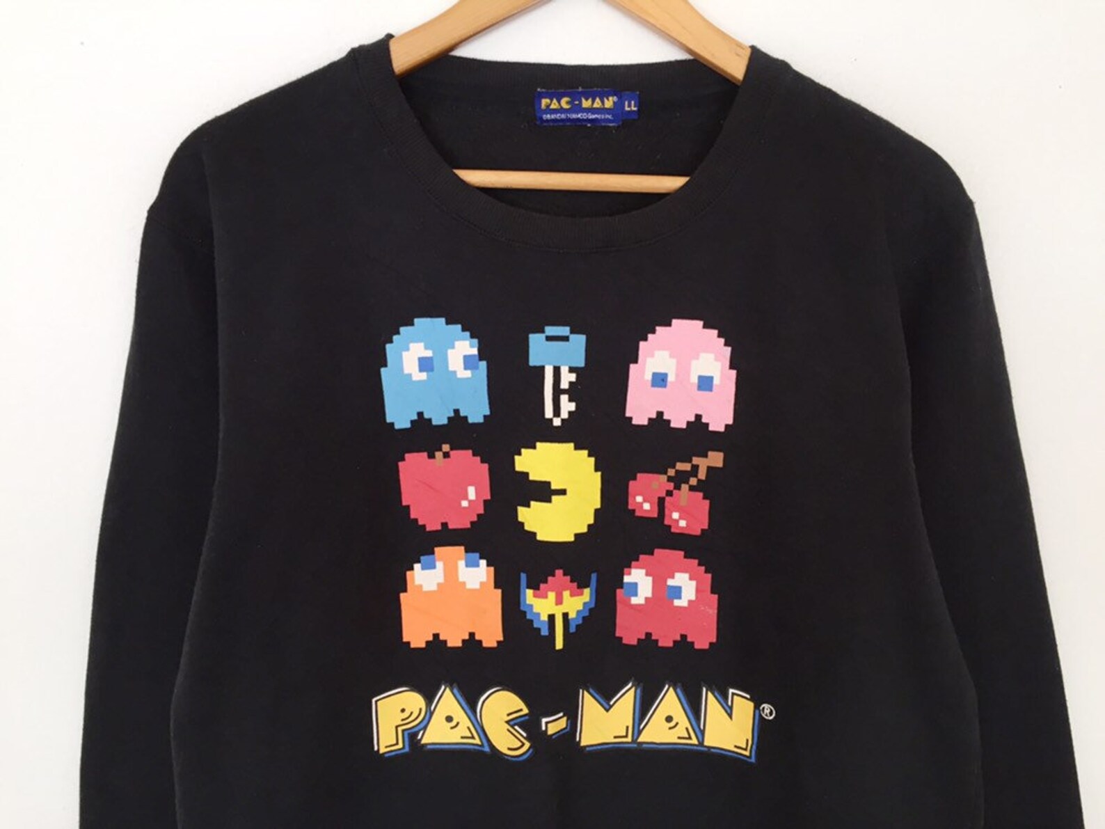 Pac Man Spellout Pullover Jumper Sweatshirt - Etsy UK