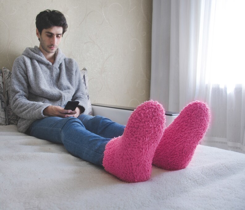 Thick Cozy Fuzzy Socks Etsy