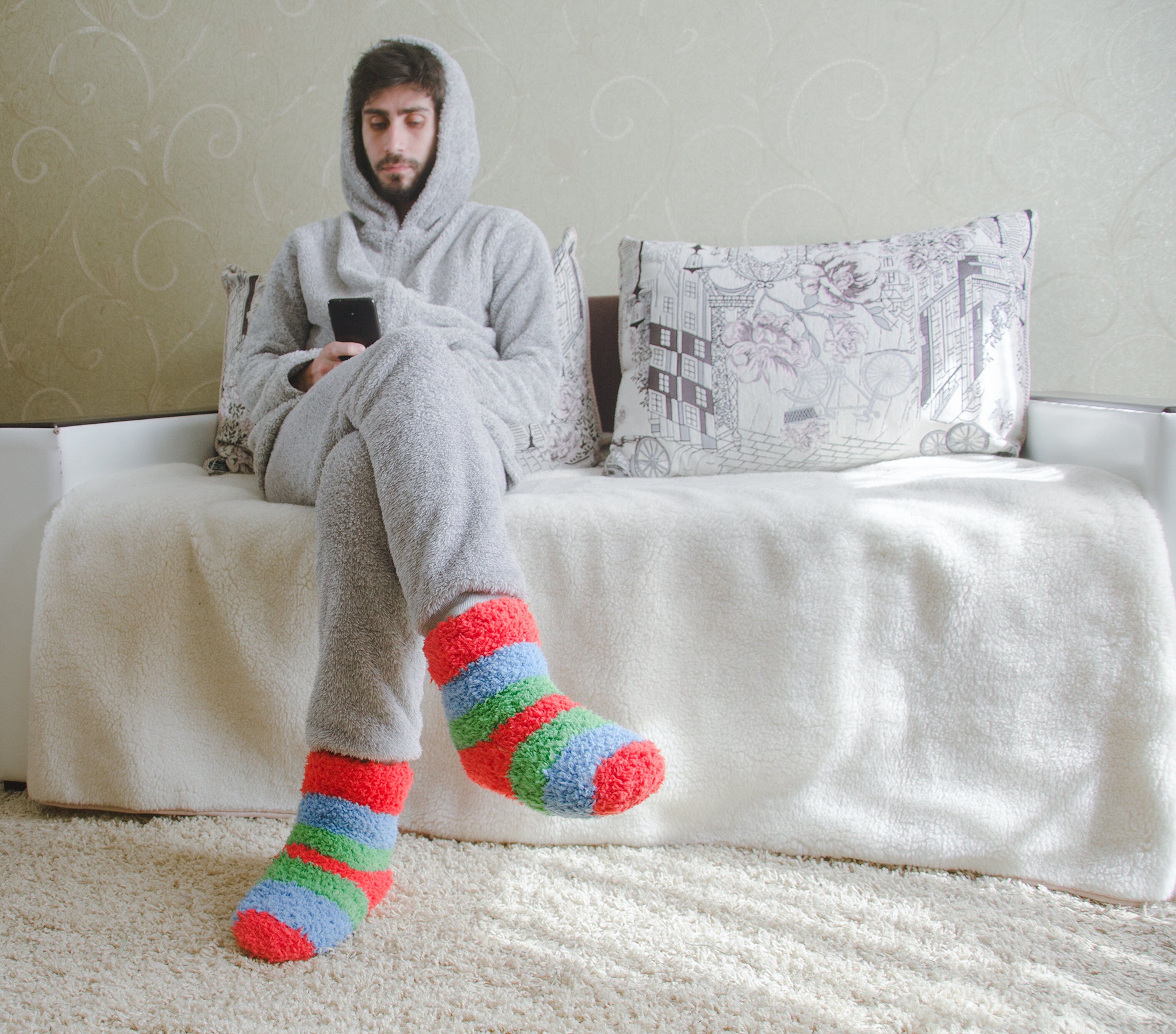Exclusive Thick Fuzzy Socks Etsy